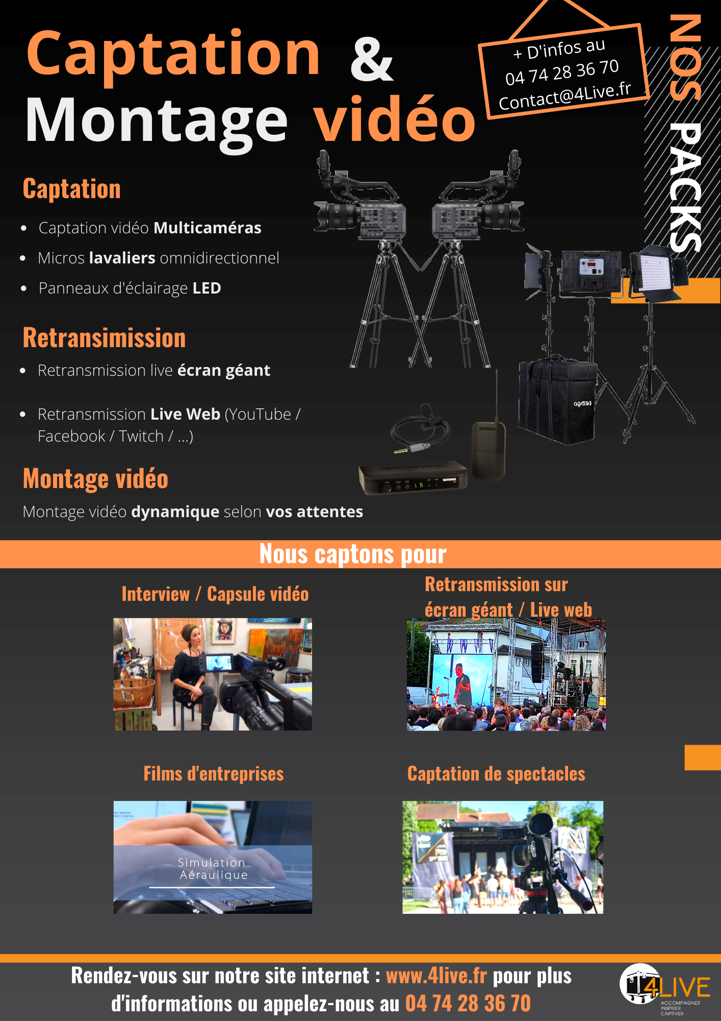 Captation vidéo - 4 Live